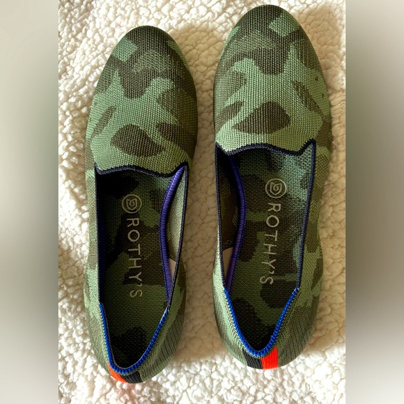 Rothy's | Shoes | Rothys The Loafer Olive Green Camo Flats Olive Slipon ...